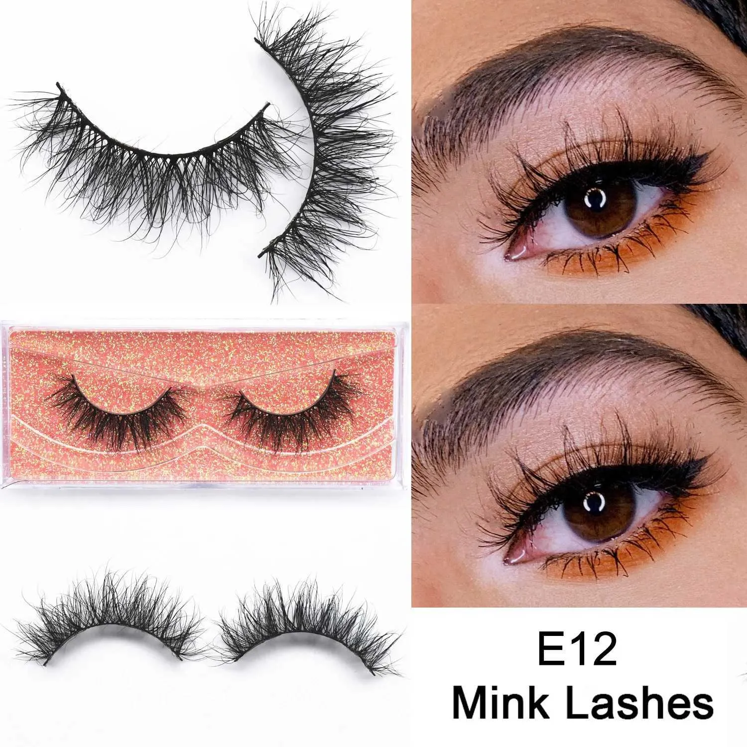 3D Fluffy Crisscross False Eyelashes - Natural Look, Reusable, No Mink ...