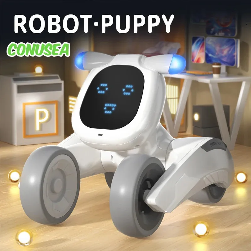 Interactive RC Robot Dog Smart Talking, Programmable Puppy, Educational ...