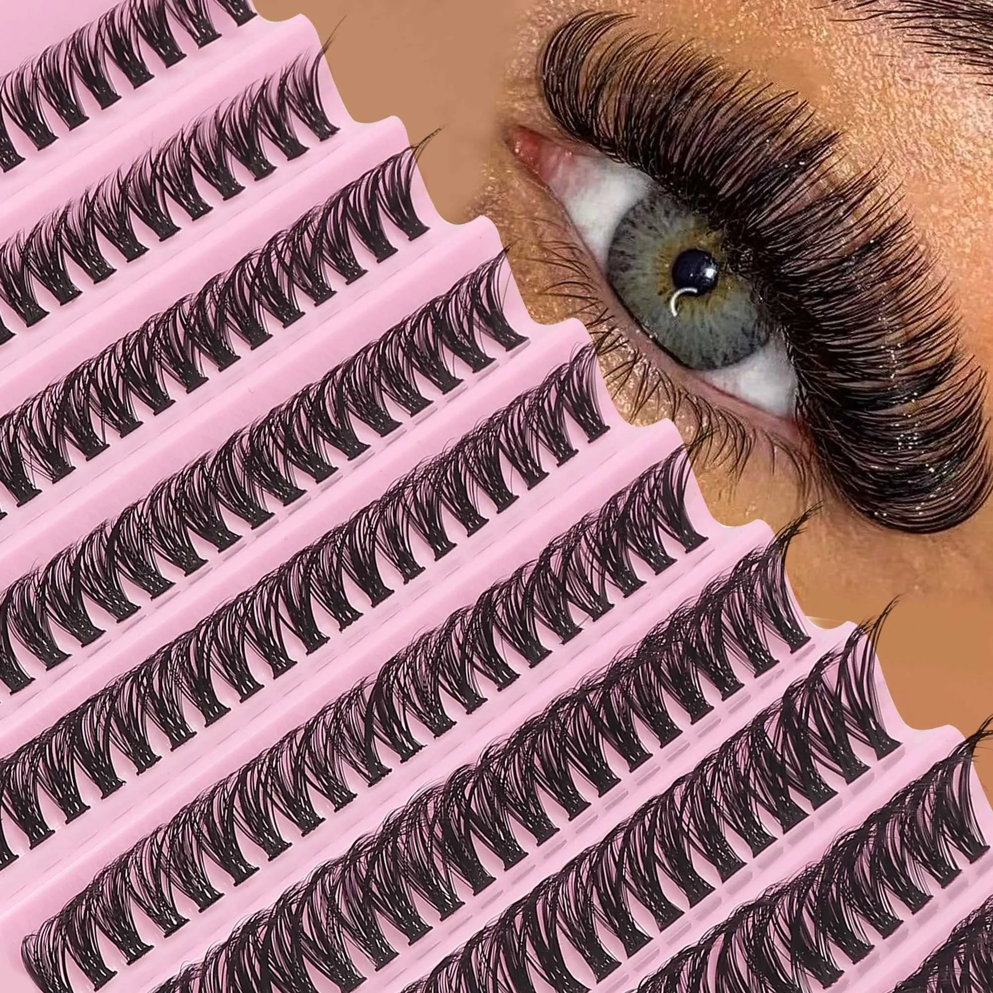 Natural Looking Fake Eyelashes: 200 D URL Style False... From Enlai ...