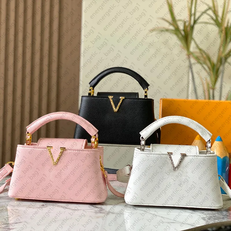 Taurillon Leather Designer Mini Shoulder Bag - Capucines BB Style ...
