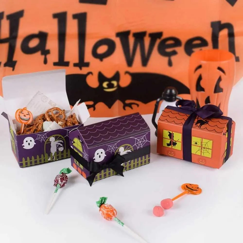 Halloween Candy Boxes House 10 Creative Nougat Biscuits & Cake Box ...