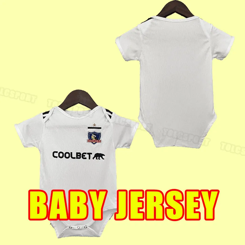 Baby Colo Colo 2024 Soccer Outfits Vidal 23 & Pizarro 9 Home Polyester ...