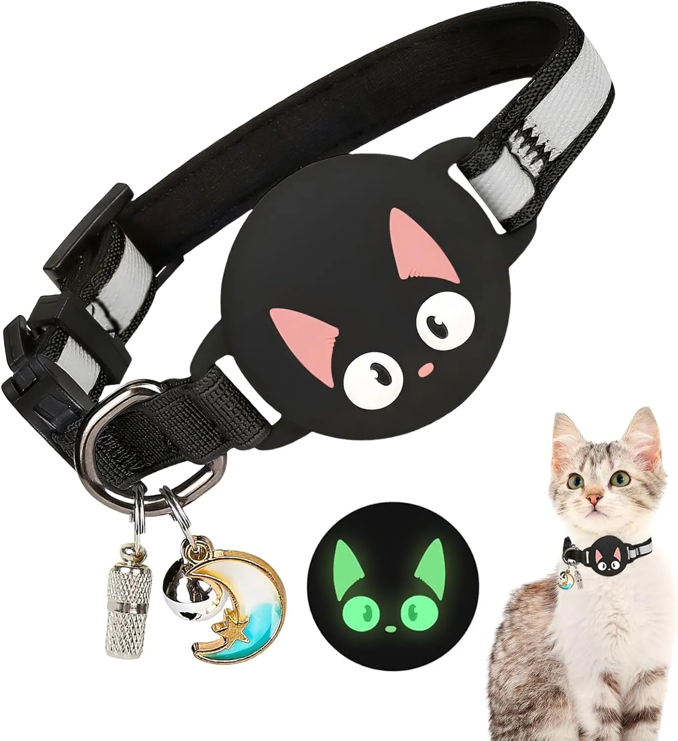 DHgate.com:Waterproof Reflective Cat Collar with Bell, Hidden GPS ...