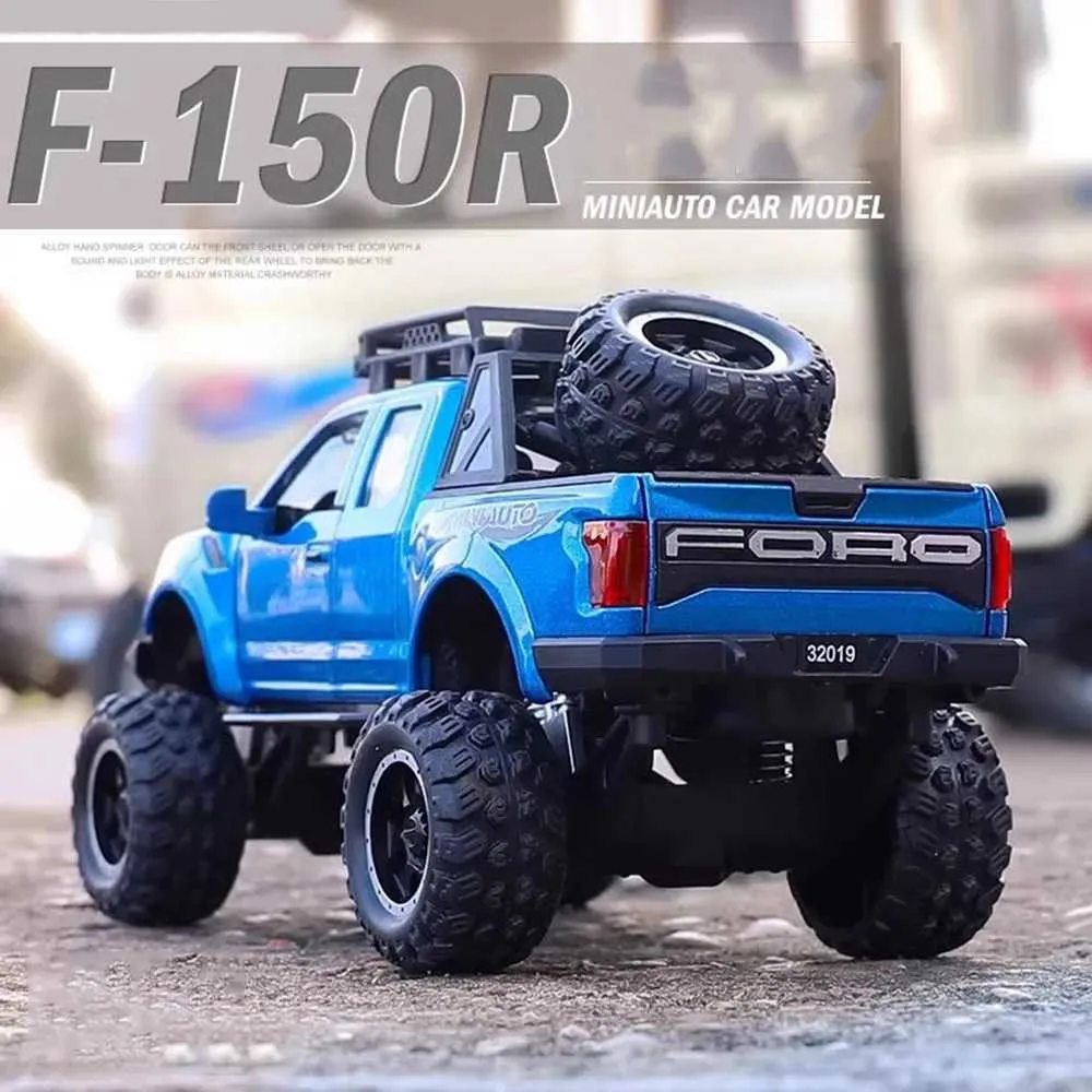 1/32 Scale Ford Raptor F150 Die Cast Alloy Pickup Toy Cars With Sound ...