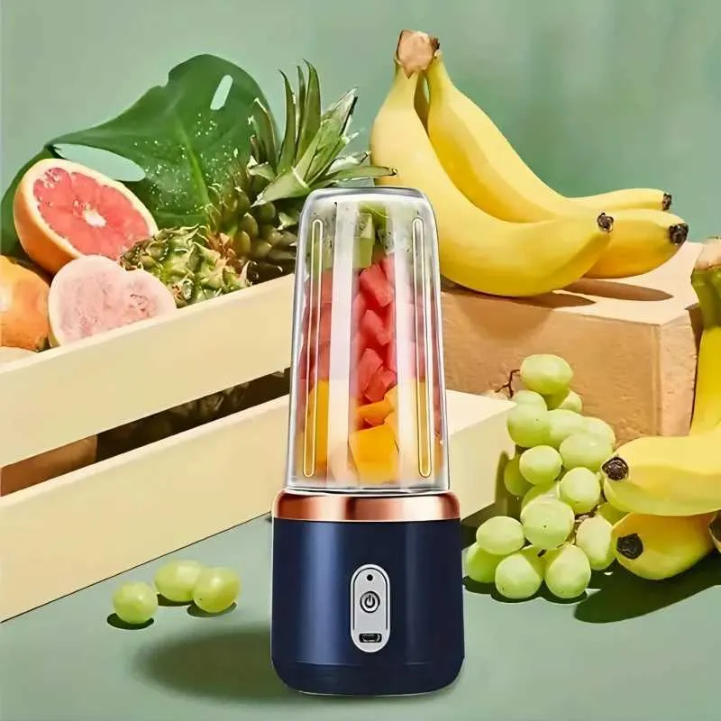 6 Plade Portable USB Charging Juice Mixer With Juicer Cups To Go And ...