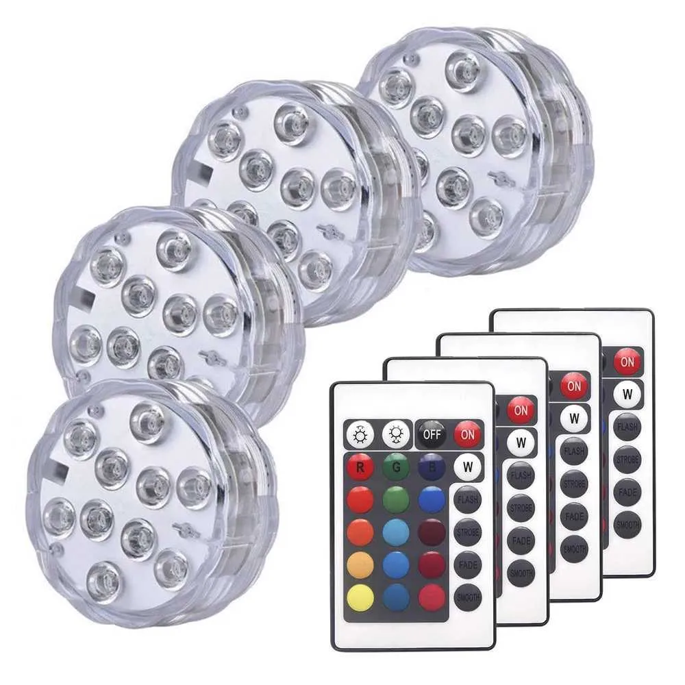 Remote Control RGB Submersible Lights IP68 Waterproof... From Urban ...