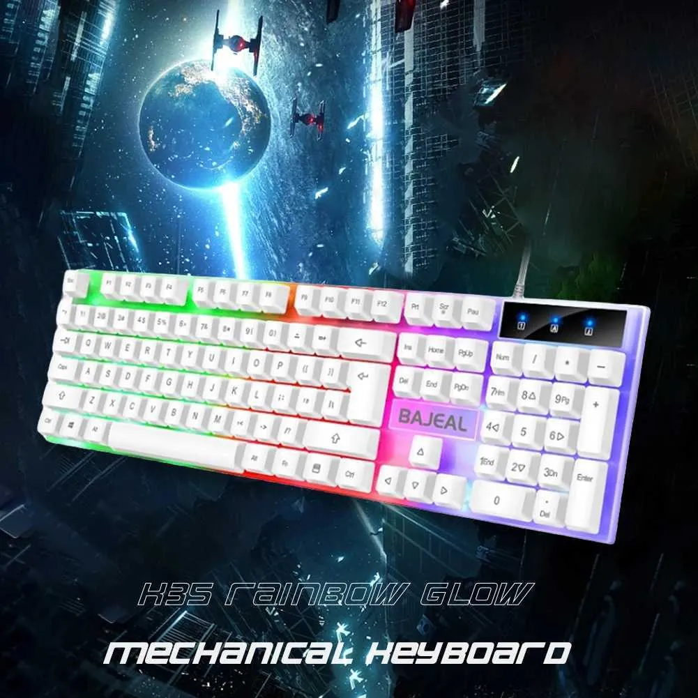98 Key RGB Gaming Gaming Keyboard And Mouse With Colorful Lighting For ...
