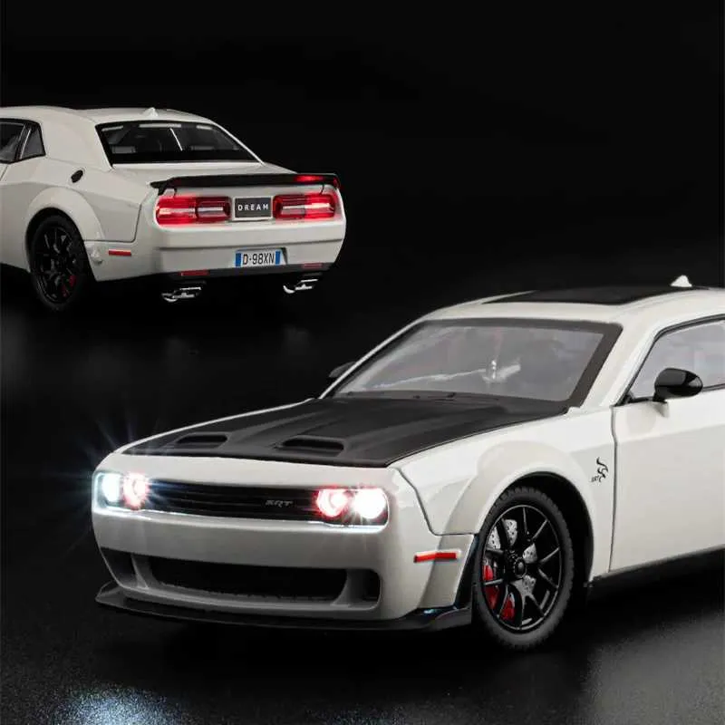 Premium 1:24 Scale Alloy Muscle Car Model Diecast Metal Sports Car With ...