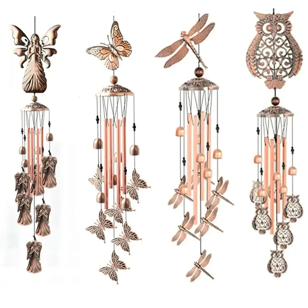 Premium Quality Bird Wind Chimes - Angel Butterfly Design for Outdoor ...