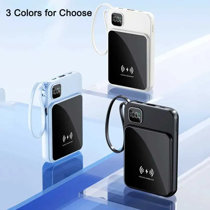 Compact 10000mAh Magnetic Wireless Charger Power Bank - Portable Power ...