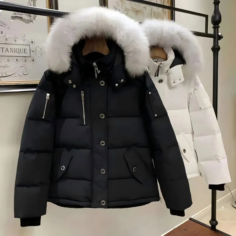 Designer Down Puffer Jackets For Men Waterproof Winter Parka With Fur ...