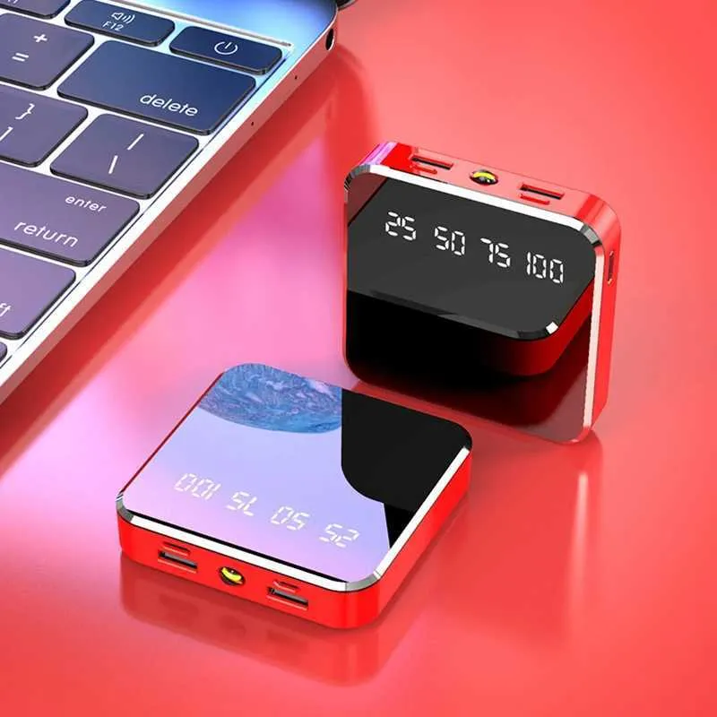 Portable USB Power Pack With LED Display, Dual USB Output, USB C Input ...
