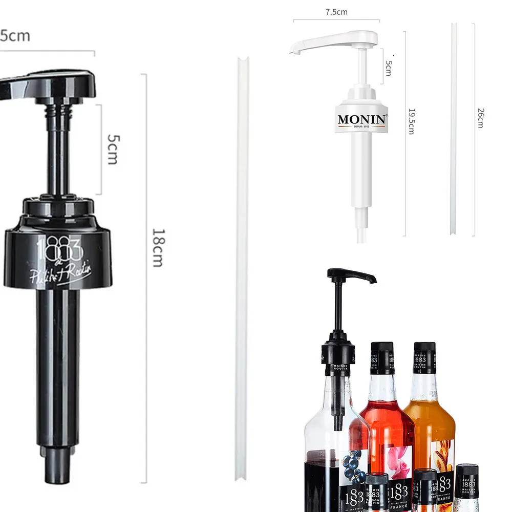 1 Liter Coffee Syrup Dispenser Pump - Fits Standard Bottles, 10cc ...