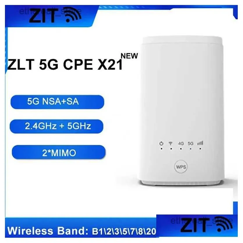 5G CPE Zlt X21 Lte Wifi Router With Sim Card And Dual Frequency ...