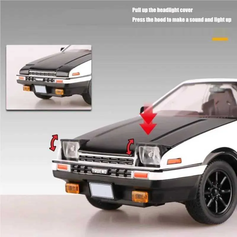 1:24 Scale AE86 Alloy Diecast Model Car Red Metal... From Early_spring1 ...