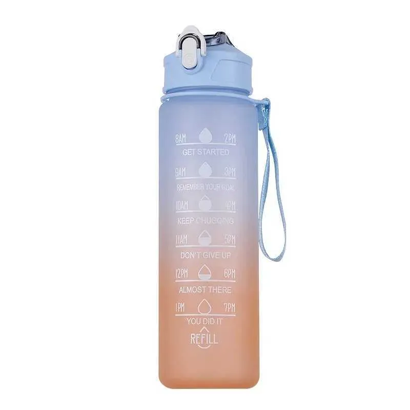 1 Liter Water Bottle Motivational Sport Water Bottle Leakproof Bottles ...