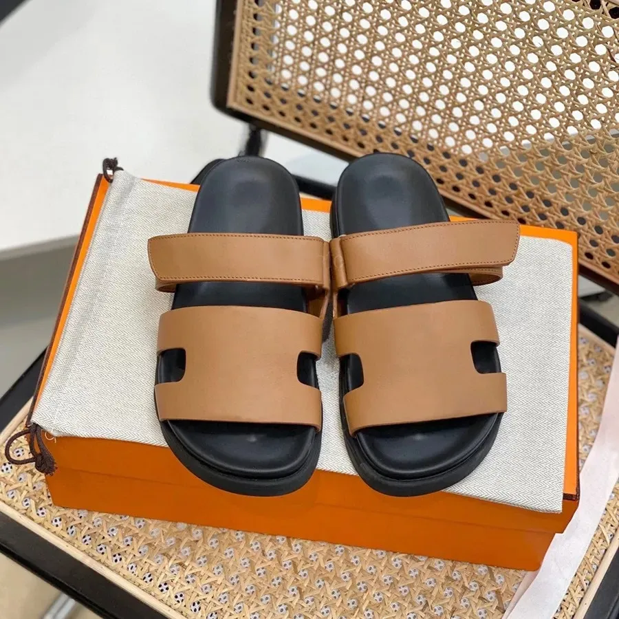 Designer Real Leather Sandals: Top Quality Comfortable Classic Flat ...