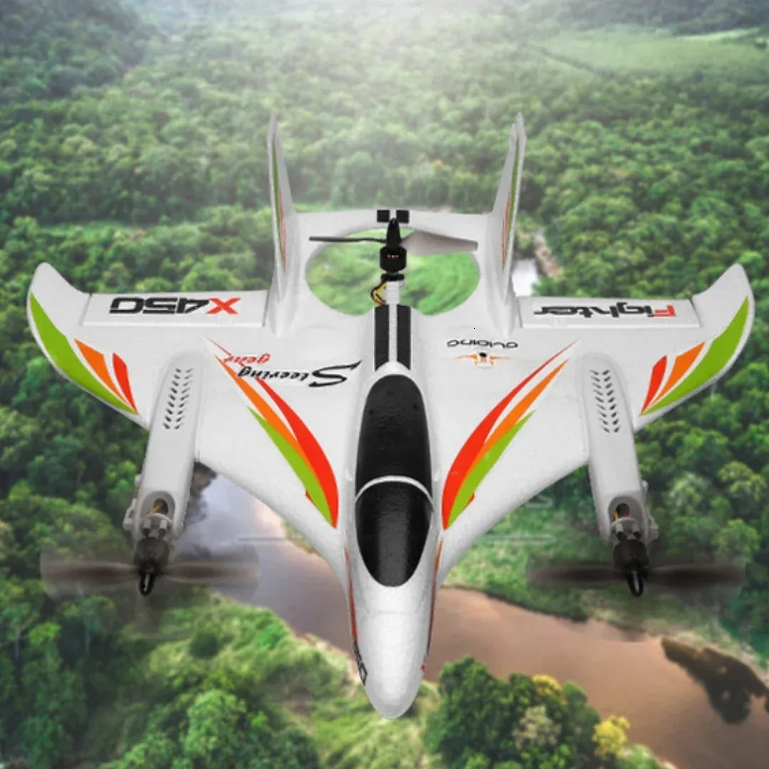 X450 Fixed Wing Model Aircraft Six Way Brushless Vertical Takeoff And ...