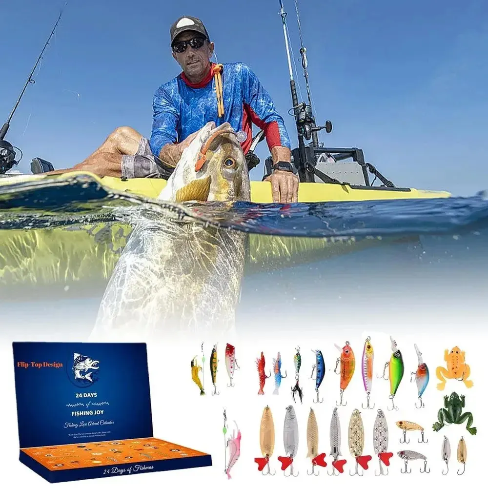 Set Of Unique And Durable 24 Day Fishing Tactics Fishing Bait Shop Sets ...