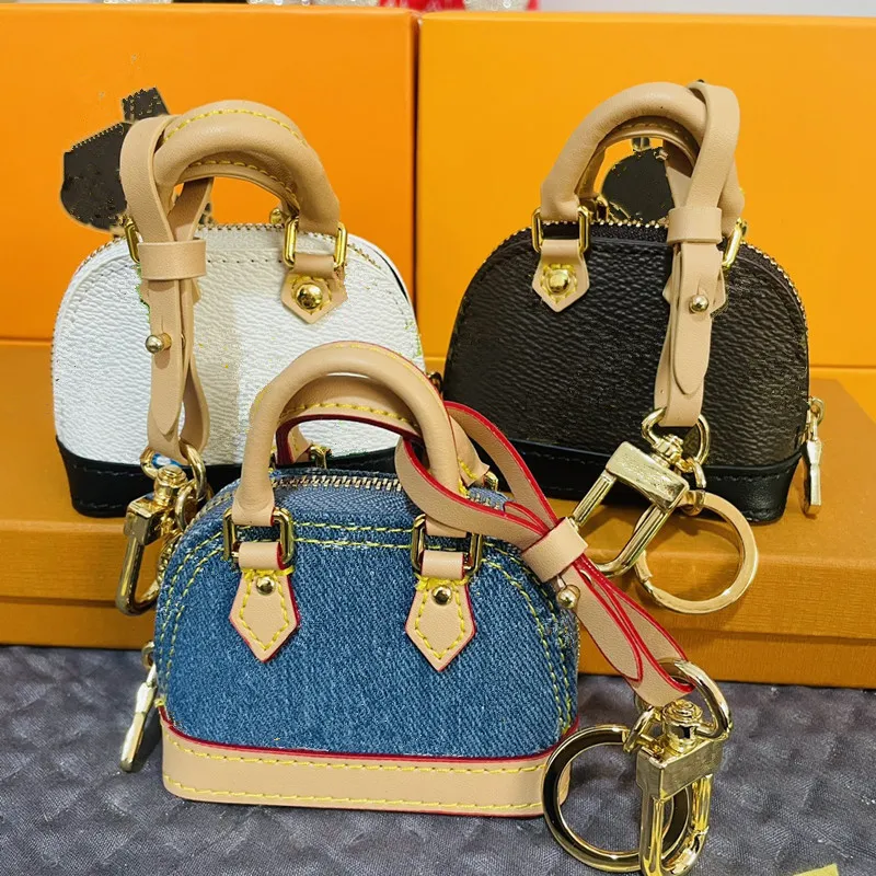 Womens Keyrings And Keychains, Keychain Coin Pouch Chic Mini Key Wallet ...