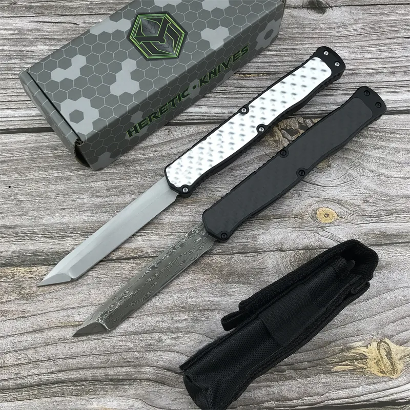 Lanoba Heretic Cleric II Tactical Pocket Knife Damascus Blade Bamboo ...