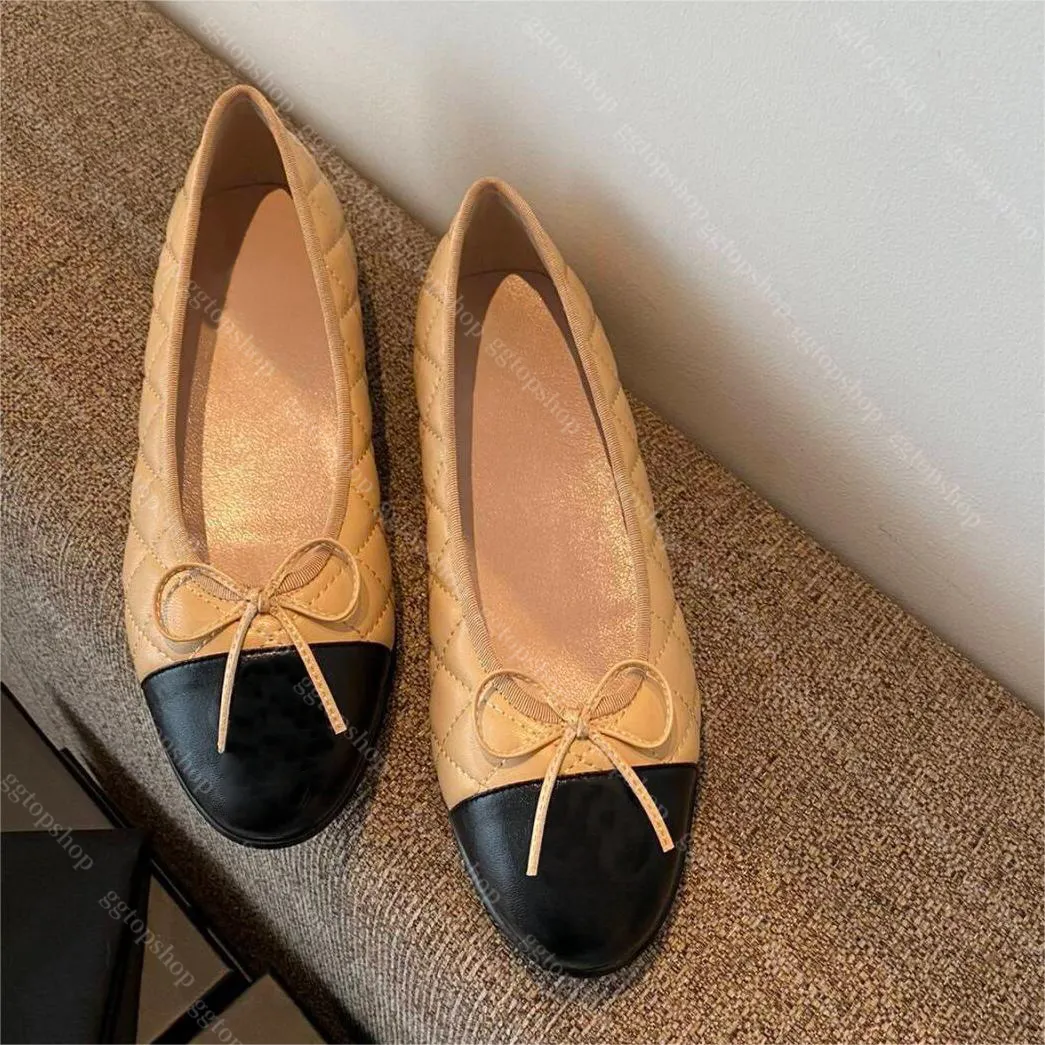 Designer leather ballet flat loafers with bowtie slip-on closure for ...