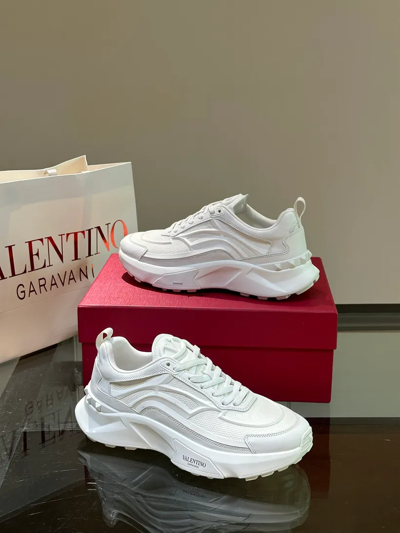 Men's Casual Sneakers Breathable Leather Low Tops with Buckle Strap EU ...