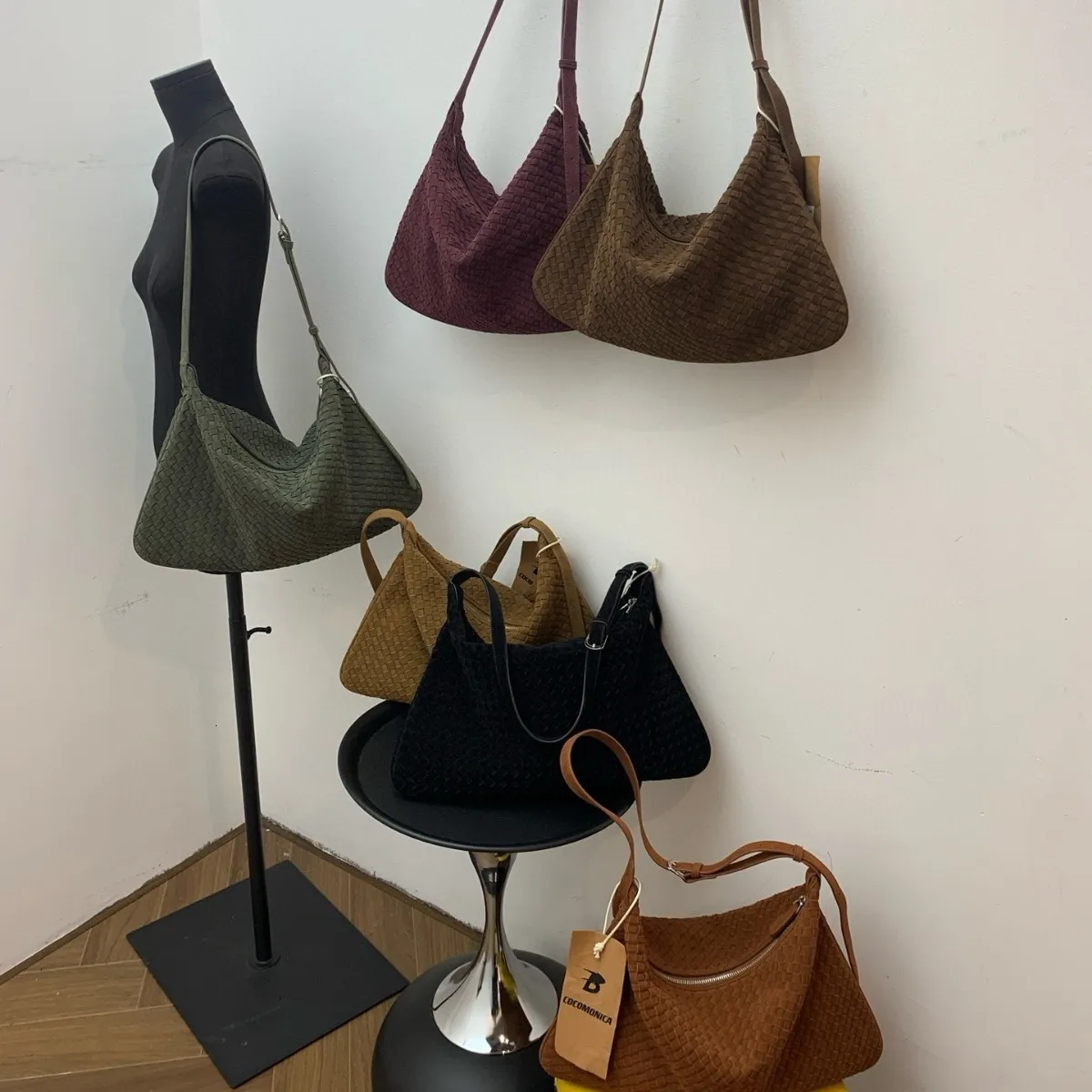 Large Capacity French Baton Crossbody Korean Version Niche Frosted ...
