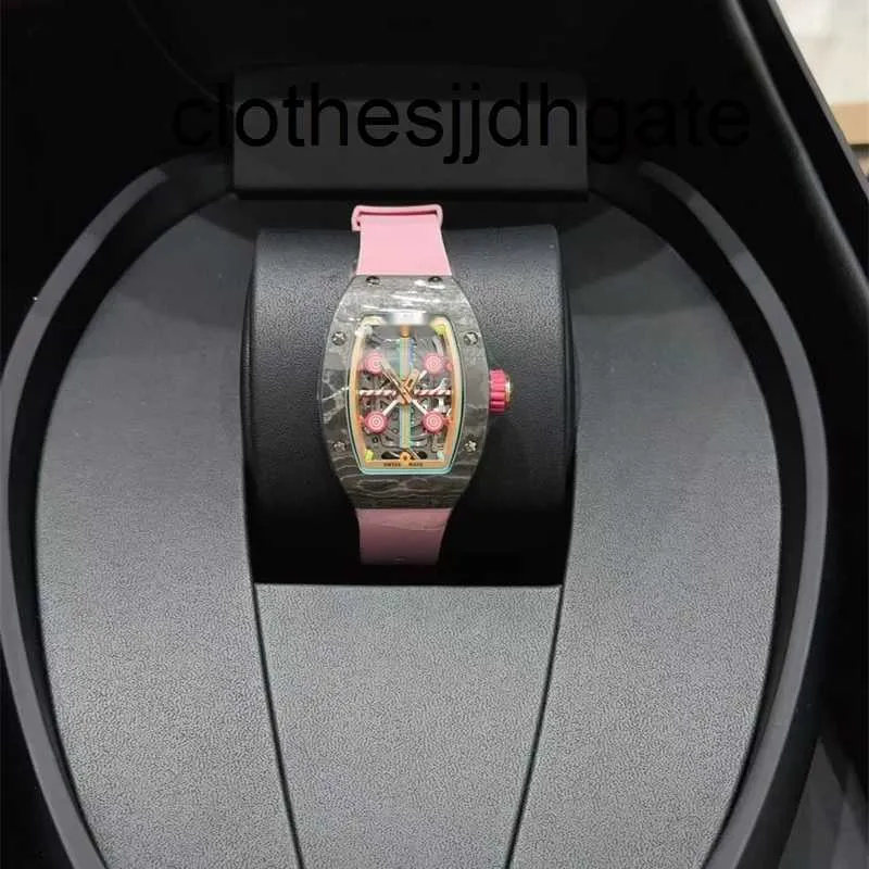 Luxury Pink Rubber Automatic Watch For Women Limited Edition Crma2 ...