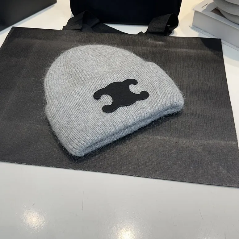Beanie Cap Solid Color Designer Knit Hat With Letter S Casual Leisure ...
