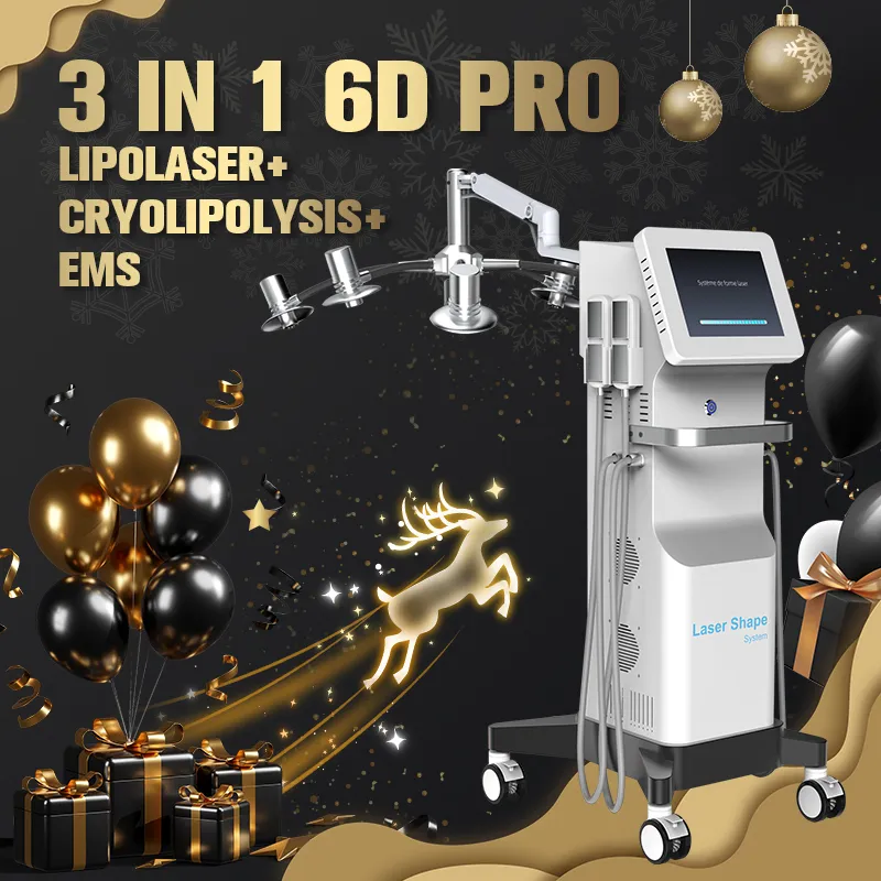 6D Pro Laser Trimming Machine With Lipolaser For Fat Removal, Weight ...