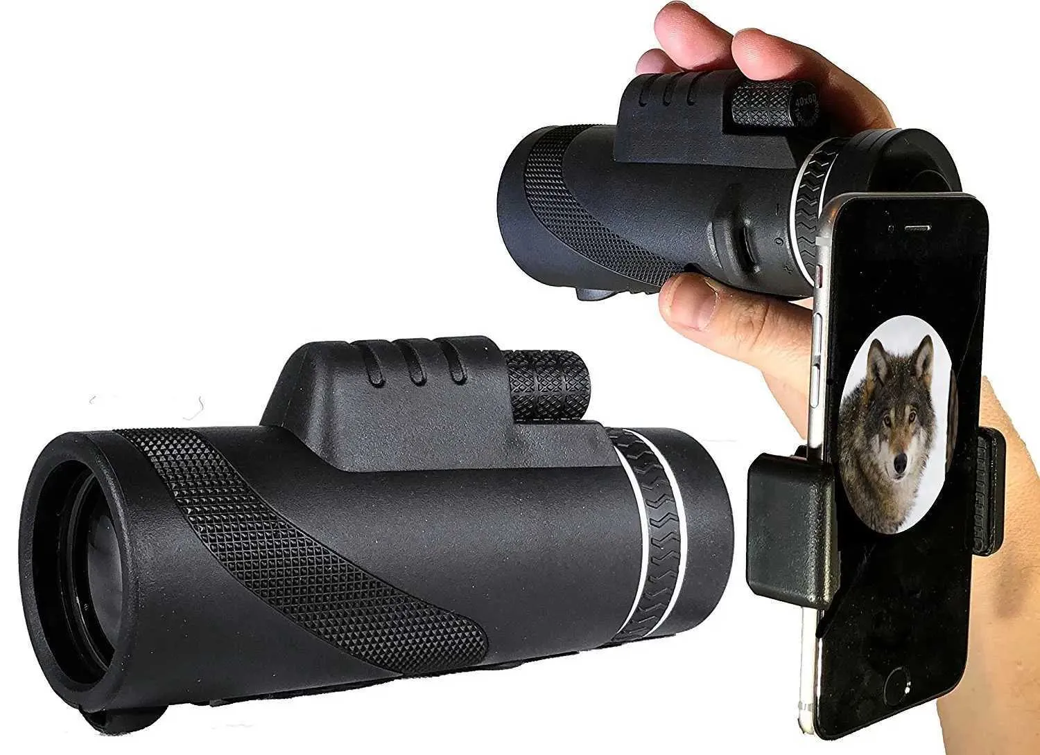 High-Power 12x50 Monocular Telescope - Long Range, Zoomable, Pocket ...