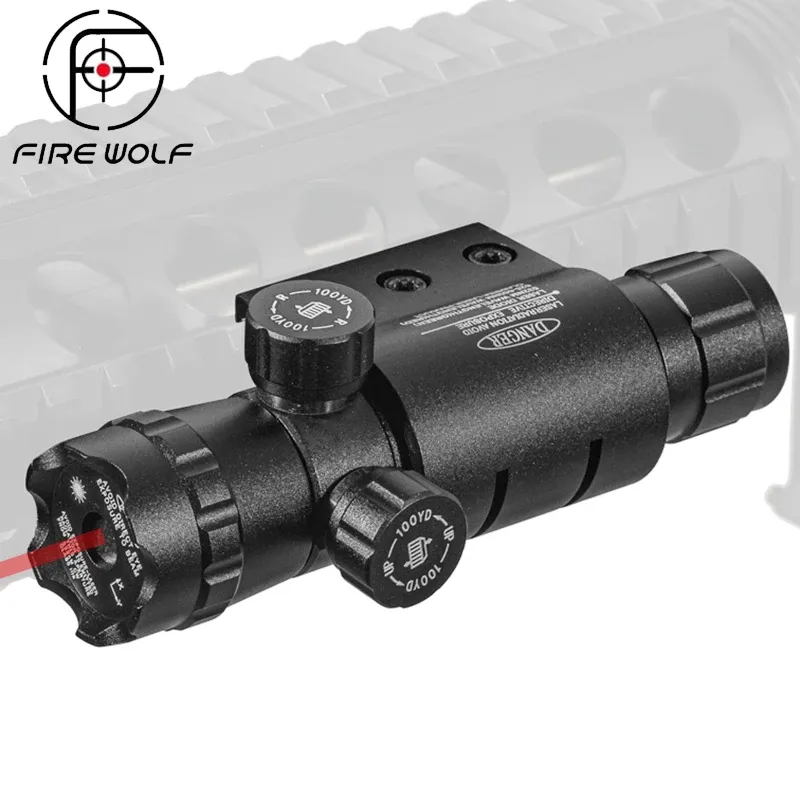 Red Telescope Laser Finder Scope Pen With Adjustable Up And Down Left ...