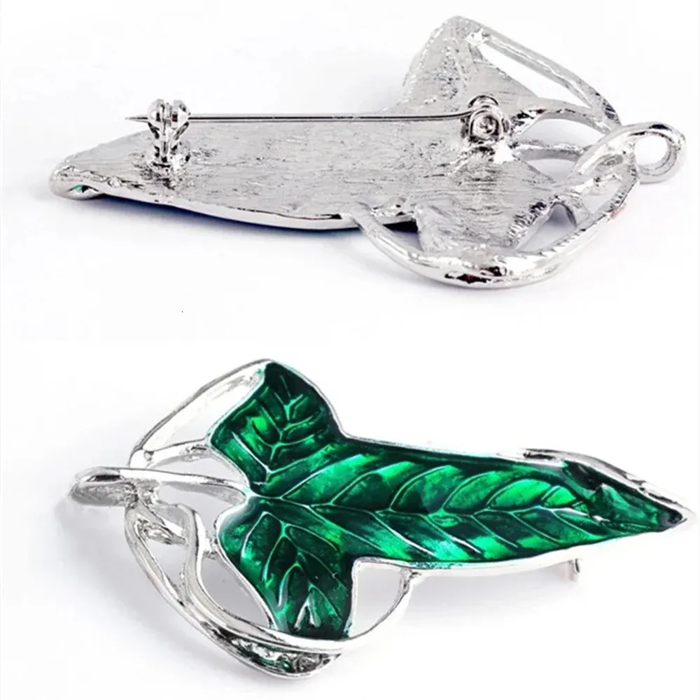 Elf Green Leaves of Lorien Enamel Brooch Pin - Tolkien Movie Jewelry ...