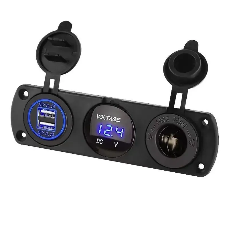 Waterproof Dual USB Charger Web Socket Panel For Car, Boat, Truck, And ...