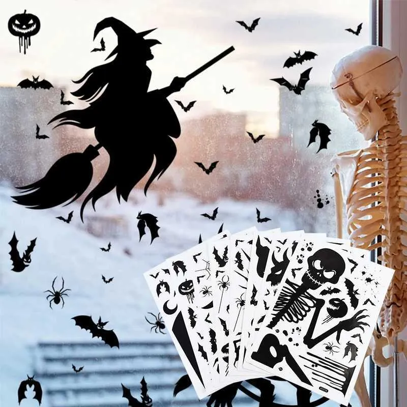 Horror Blood Handprint And Footprint Halloween Halloween Wall Clings ...