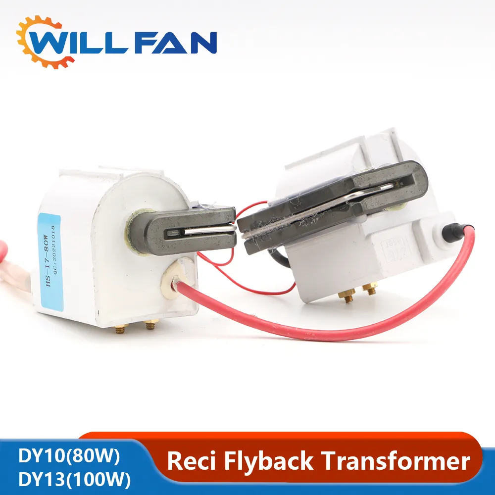 High Voltage Flyback Transformer 80W for DY10 CO2 Laser Power Supply ...