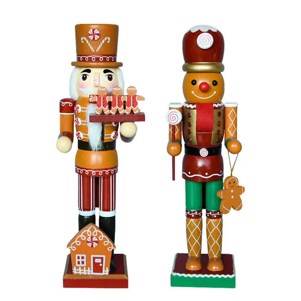 Christmas Nutcracker Puppet Gingerbread Man Mesquite Wood Doll Santa ...