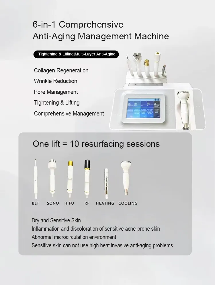 2026 I Cool Plus 6 In 1 Comprehensive Anti Aging Management Machine ...