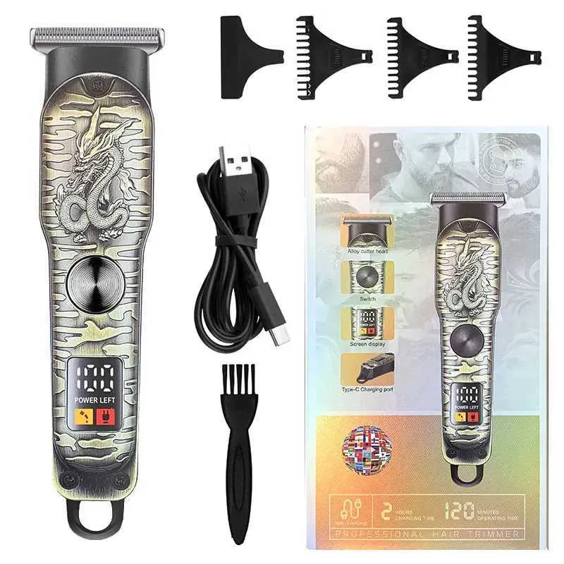 Electric Clippers For Hair Bronze Hair Cutting Kit With Digital Display ...