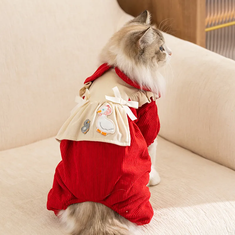 Warm Four-Legged Pet Coat: Autumn/Winter Dog & Cat Clothes - Shop Now ...