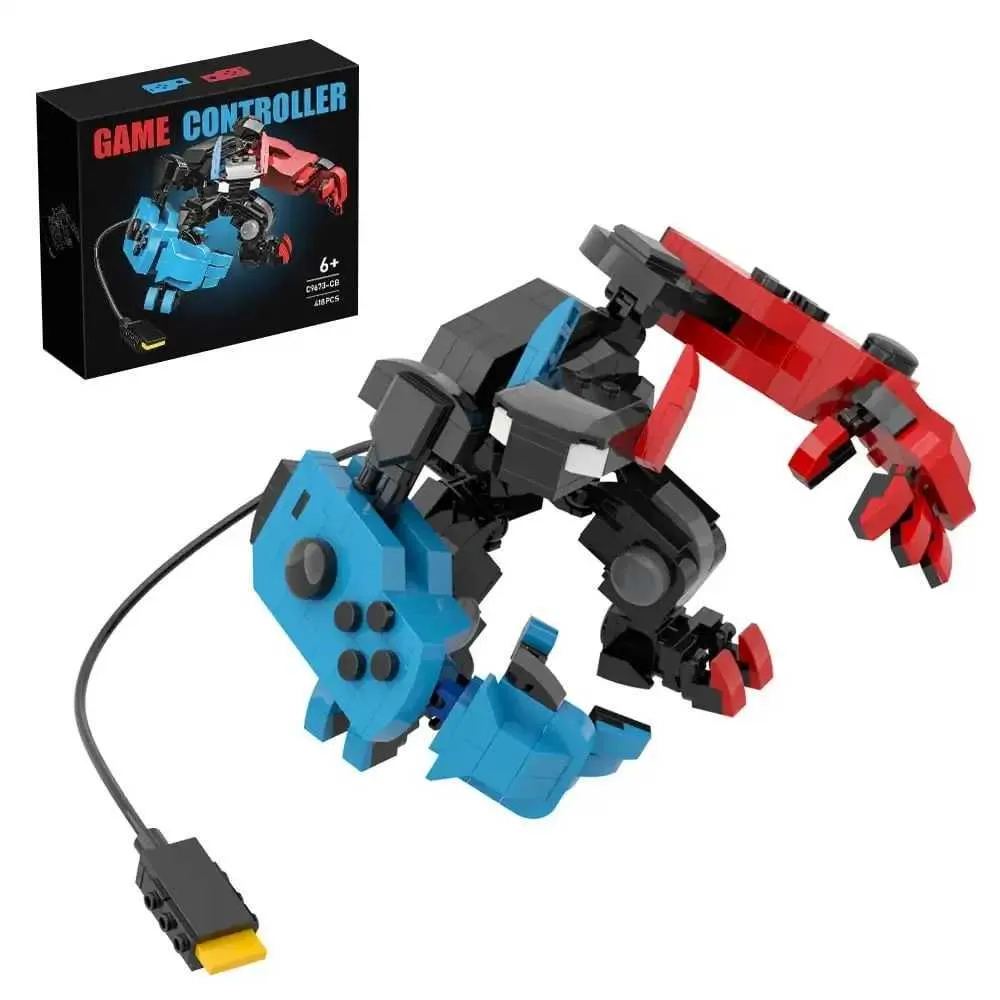 Switchh Mecha Building Block Set With Game Controller Transforming Mech ...