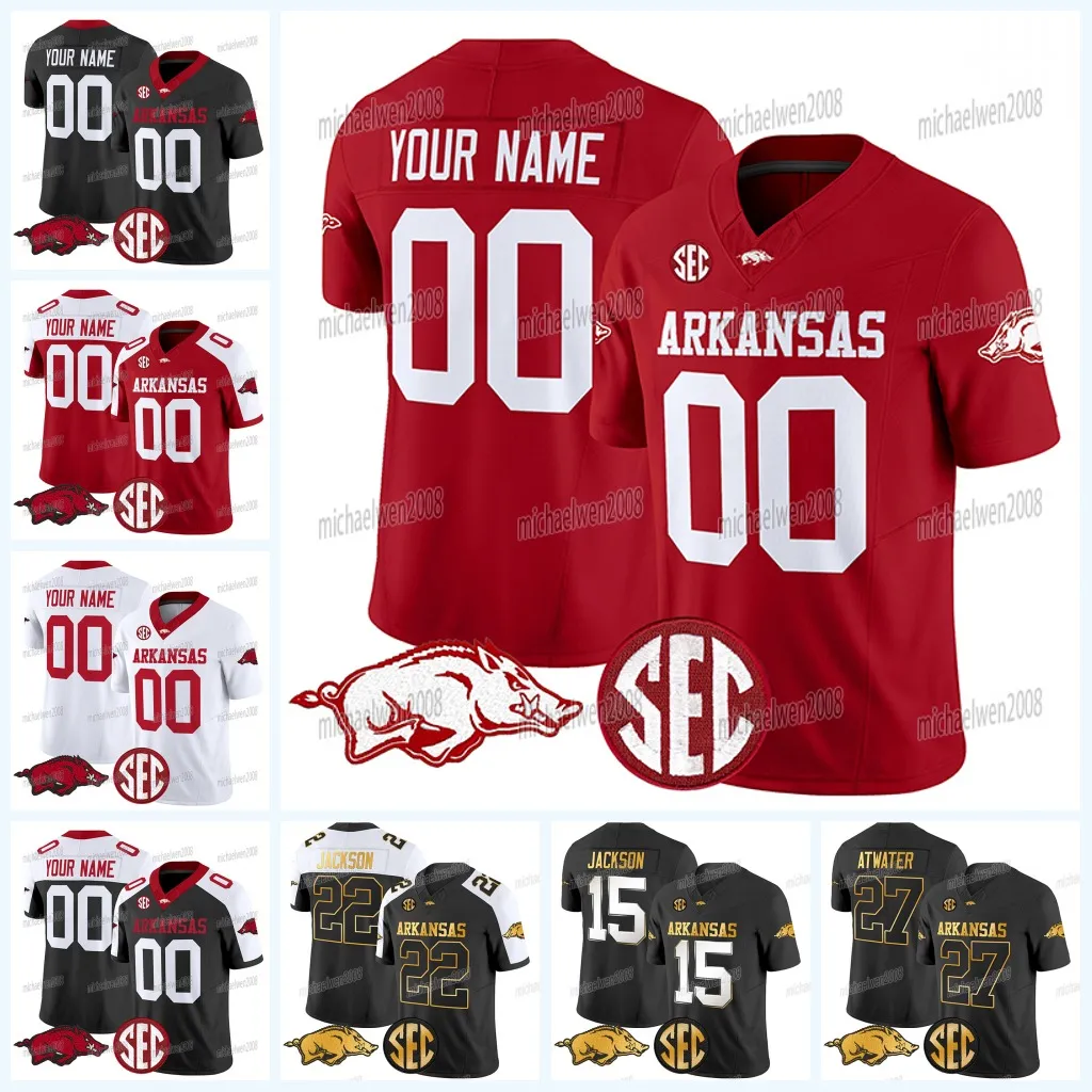 Razorback American Football Uniform 2024 25 Armstrong #2, McFadden #5 ...