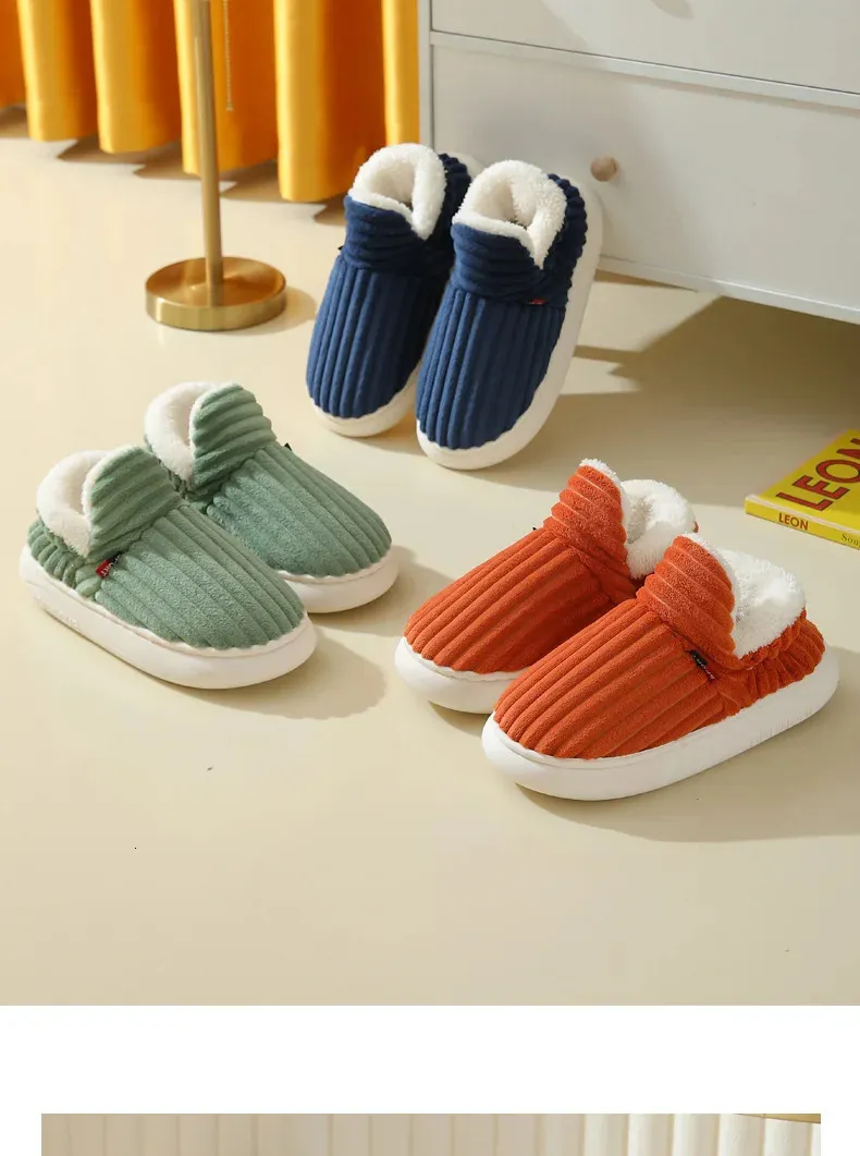 Women's Fuzzy Winter Slippers - Warm Plush Indoor Slides with Soft ...