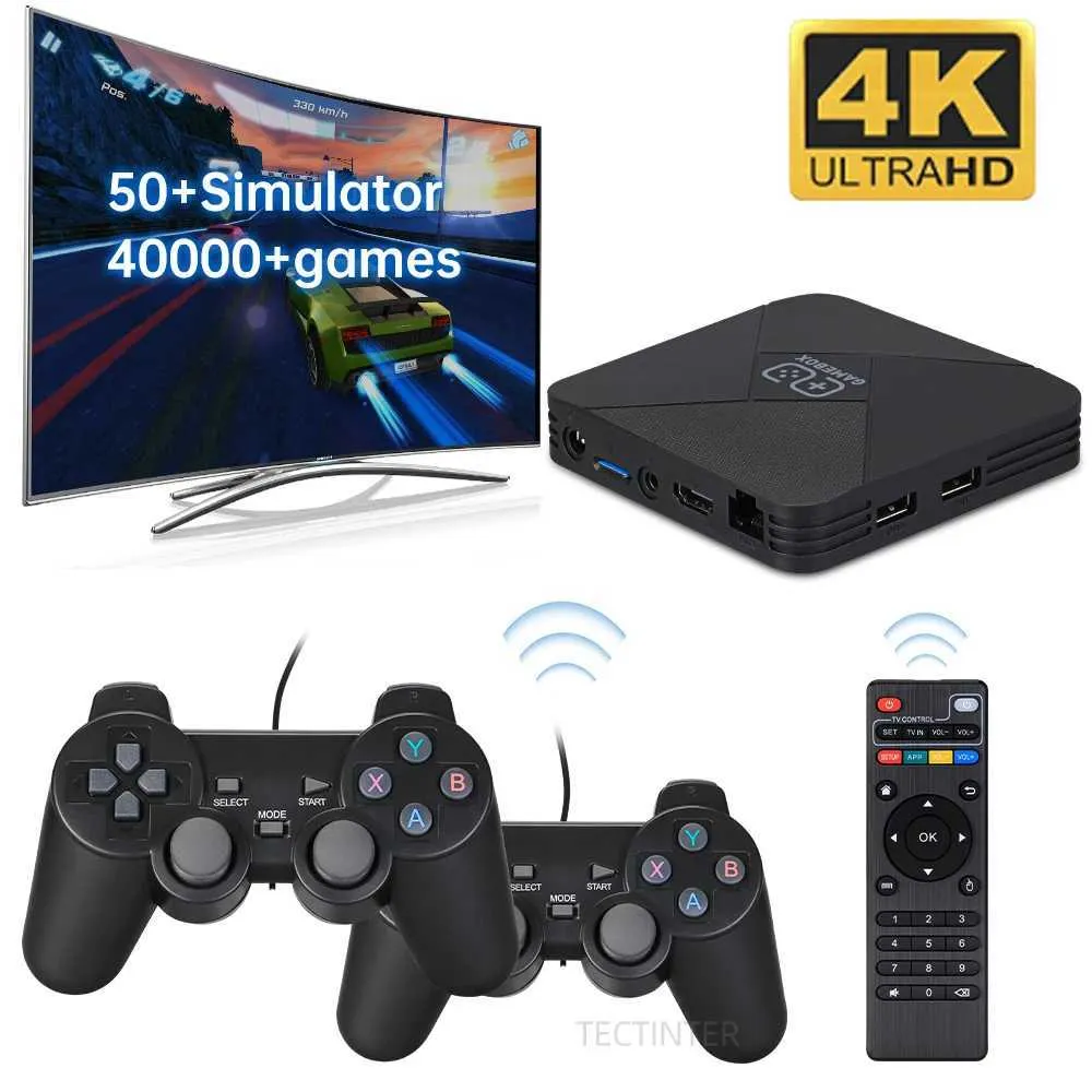 Retro Gaming Stick: 4K HD Dual System Console With 40000+ Games ...