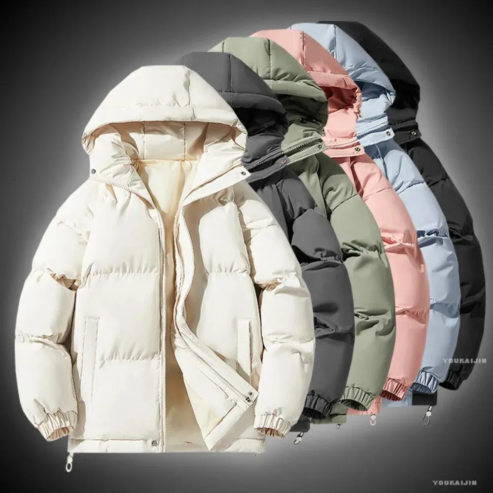 Warm Cotton Parkas for Men: Hooded Winter Coats, Casual Outdoor Jackets ...