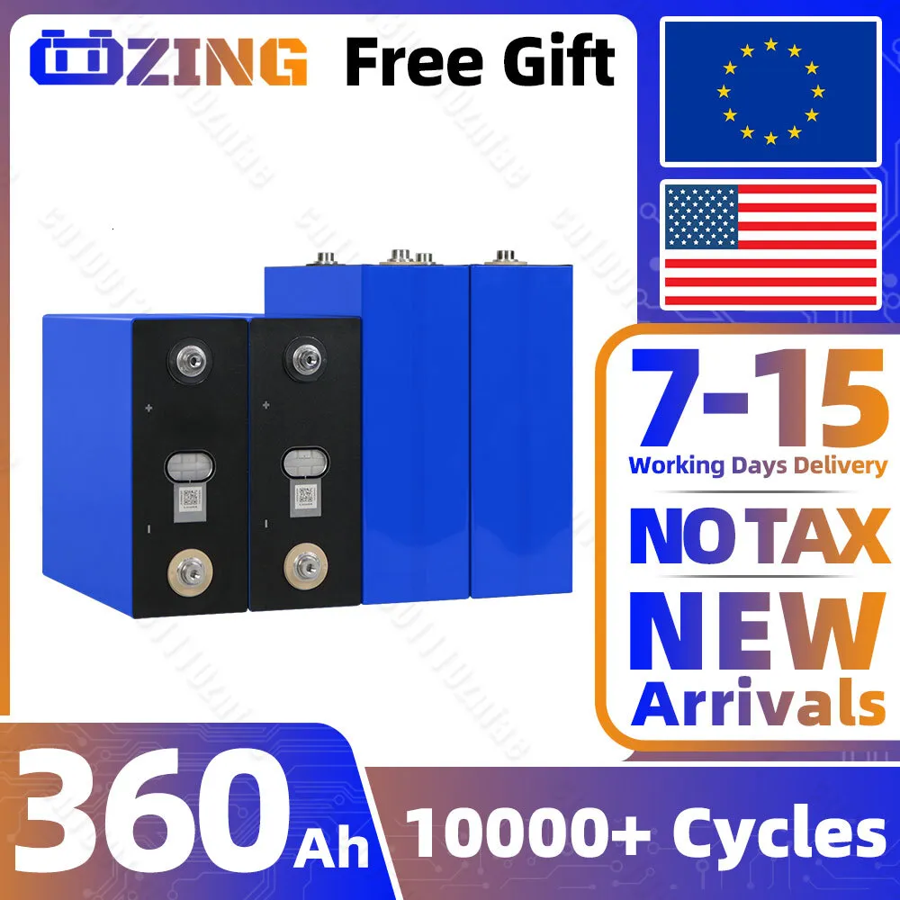 EU Stock 360Ah Lifepo4 Battery 3.2V Grade A LFP Cell Akku US For DIY RV ...