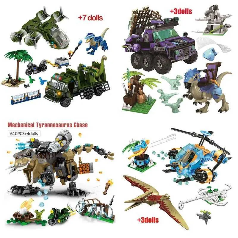 Jurassic World Dinosaur Park Building Blocks Set In Includes ...