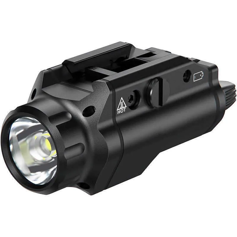 Mini Tactical LED Flashlight: 800 Lumens, Picatinny Rail Mount ...