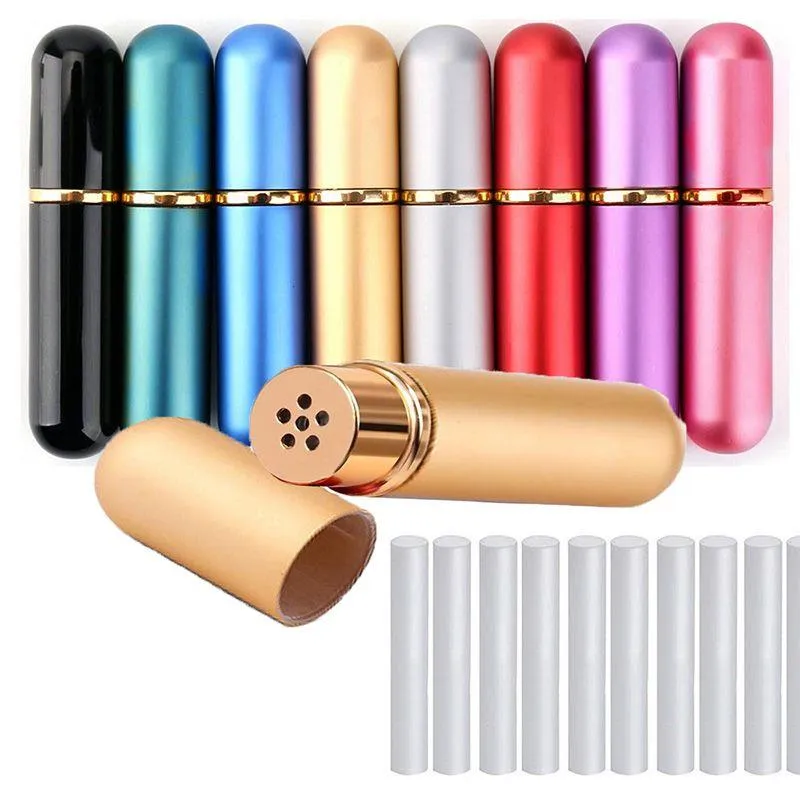 Refillable 5ml Metal Blank Aromatherapy Inhalers For Essential Oils ...